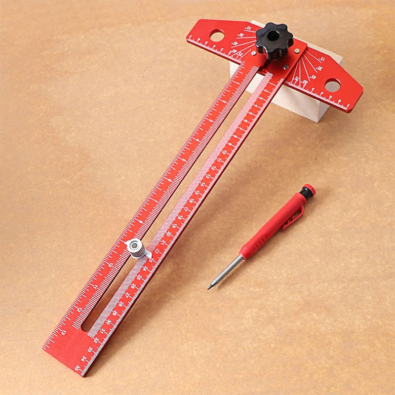 Multi-functional Aluminum Adjustable Scriber Drawing T-Square – espoowind